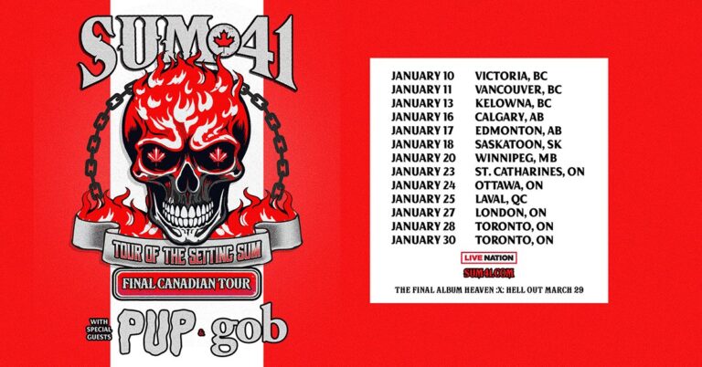 Sum 41 Announce Official Canadian Leg Of Final World Tour ‘Tour Of The ...