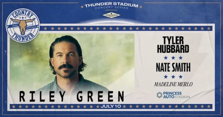Riley Green Joins Country Thunder Lineup in Winnipeg, Replacing Jason ...