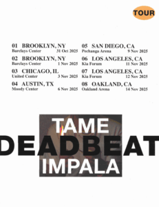 Tame Impala Announce U.S. Tour - First 3 Only