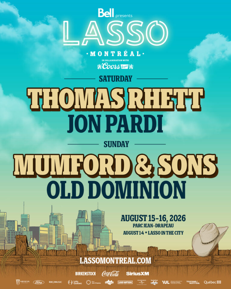 LASSO Montréal Announce 2026 Headliners - First 3 Only