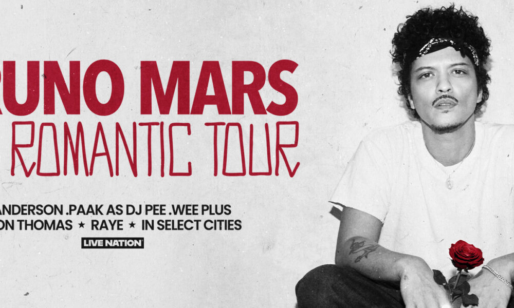 Bruno Mars Announces ‘The Romantic Tour’ First Global Headline Tour In ...